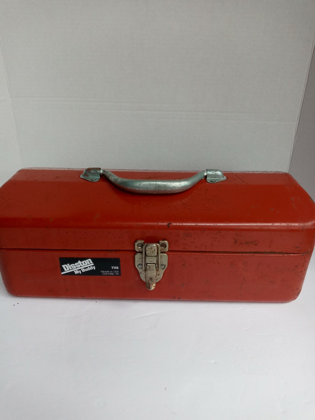 Vintage Red Disston 7115 "My Buddy" Metal Toolbox w/ Tray USA | eBay