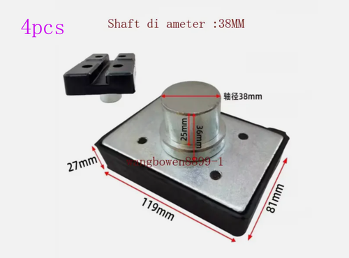 Car Lift Rectangular Rubber Tray Heightening Feet Pads Shaft diameter ...