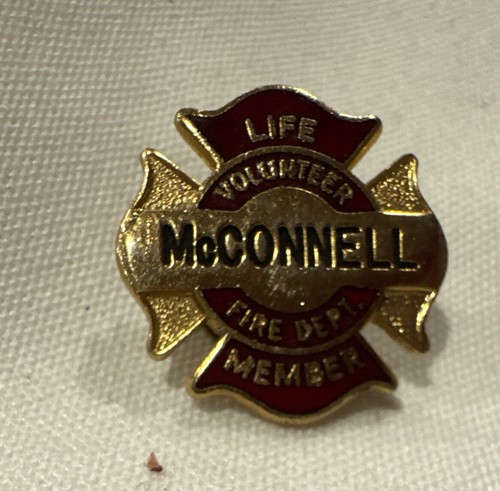 KANSAS, McCONNELL AFB AIR FORCE BASE USAF CRASH RESCUE FIRE DEPT lapel ...