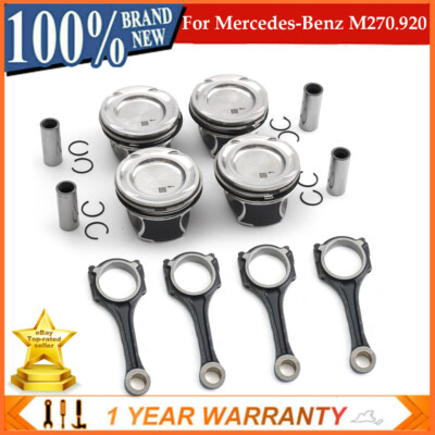 M270 2.0T Engine Con Rods & Pistons Kit For Mercedes-Benz W176 CLA250 ...