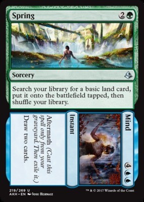 MTG: Spring // Mind [Moderately Played] Amonkhet Magic the Gathering ...