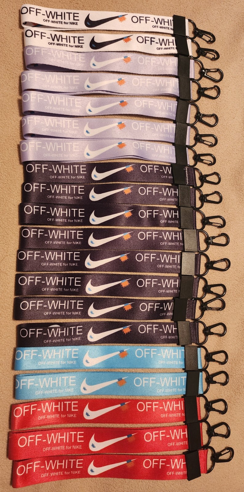 Jordan 1 Keychain And Lanyard Combo Sets In Multiple Color Combinations ...