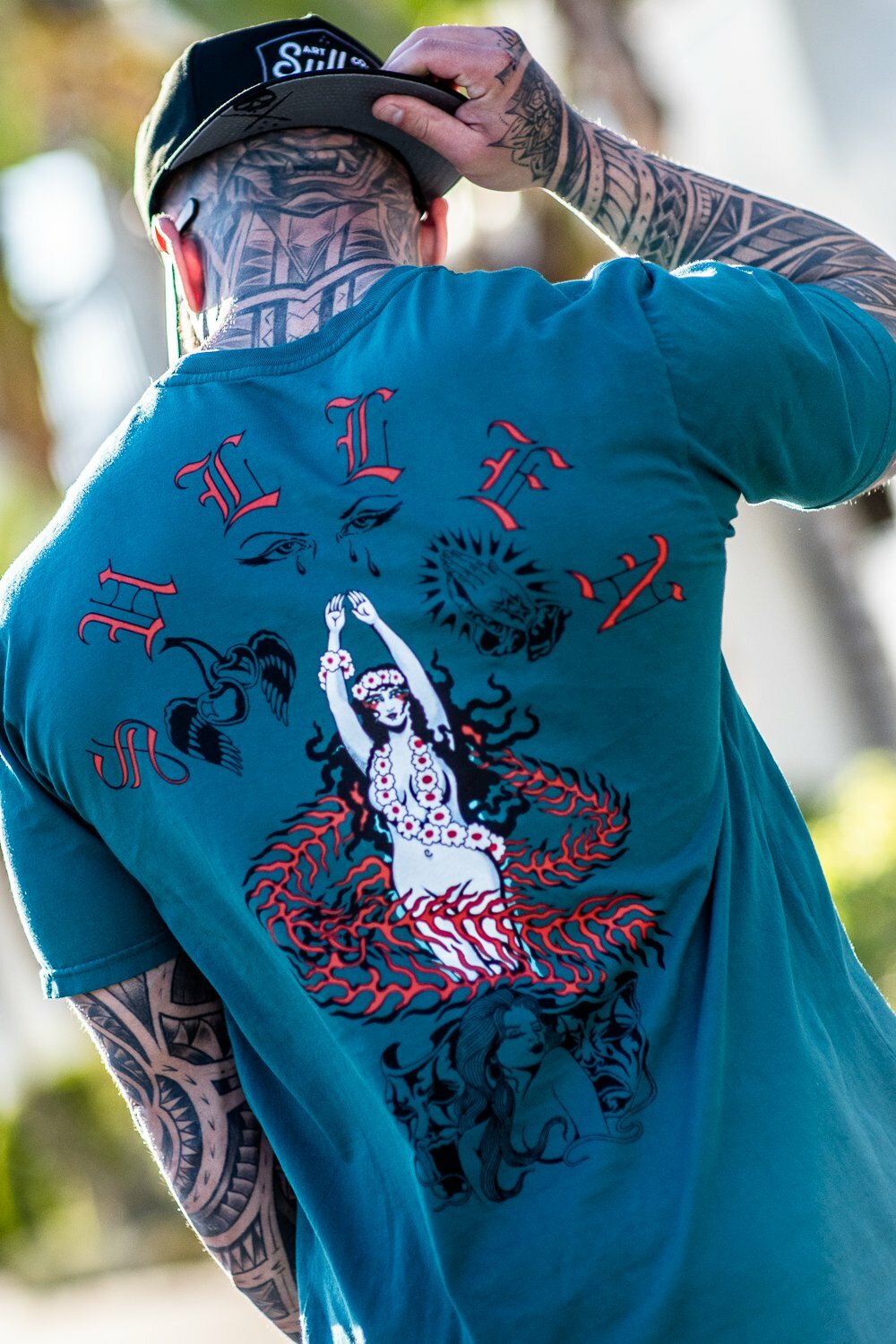 Sullen Chingyloha Aloha Chingy Fringe Tattoo Artist Hula Girl T Shirt ...