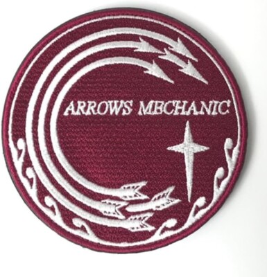 Self-Defense Force Goods Patch (WHITE ARROWS Sub-Patch) Dark Red ...