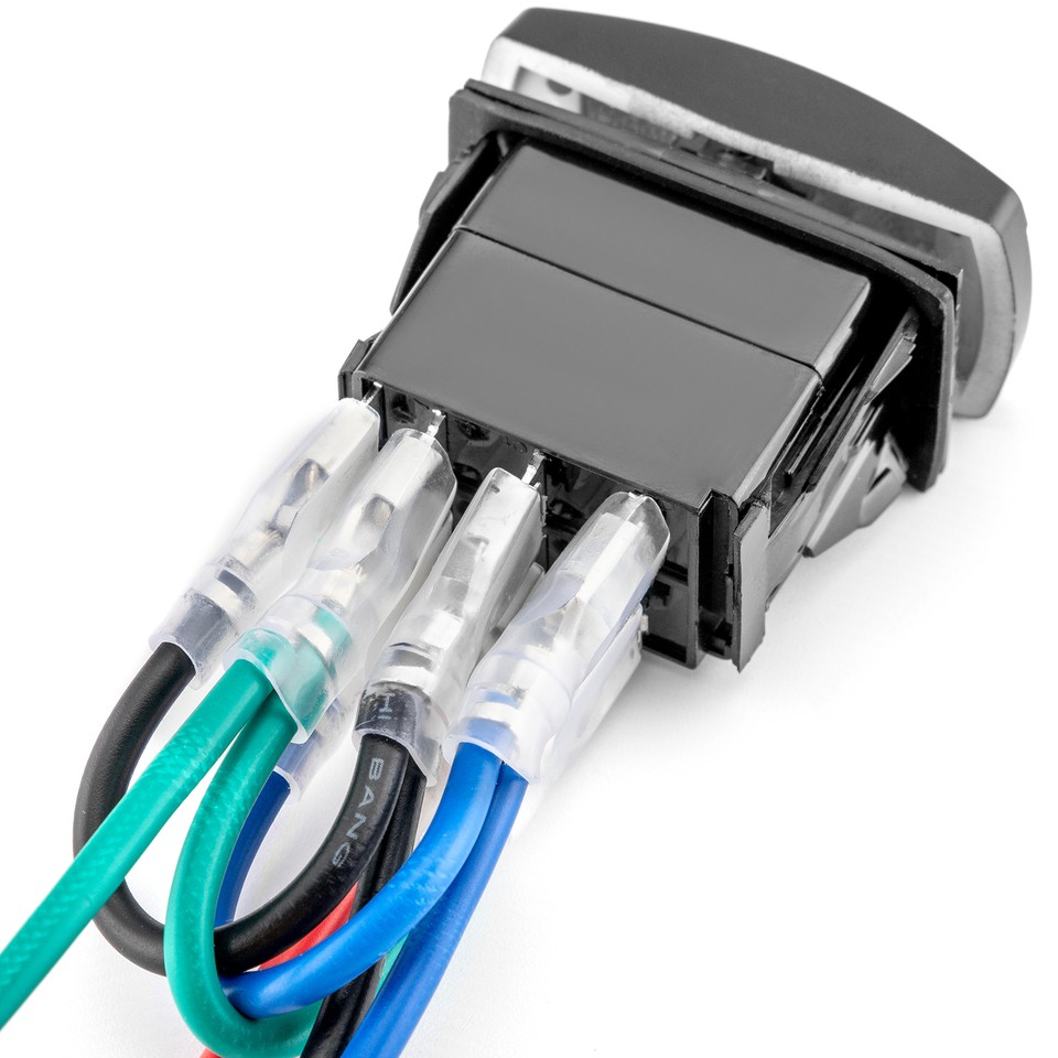 'Winch in /out' Rocker Switch + USB Charger for Car Truck ATV UTV ...