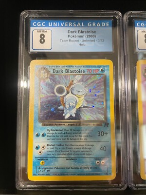 DARK BLASTOISE 2000 POKEMON TCG TEAM ROCKET HOLO #3 CGC 8 | eBay