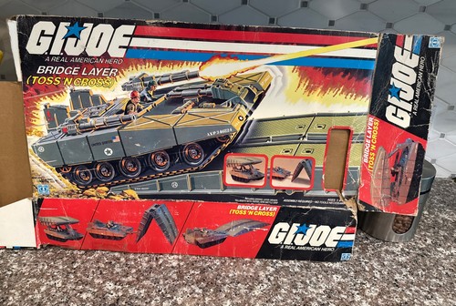 VINTAGE 1984 GI JOE Bridge Layer (Toss ‘N Cross) Empty Box (Only Box ...