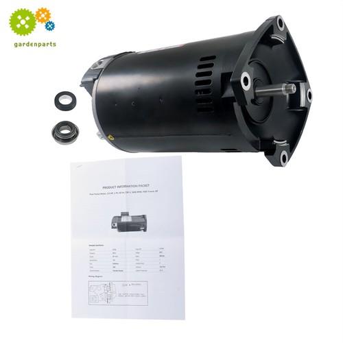 2.5HP 230V B2840 Pool Pump Motor Y56Y Frame 3450 RPM Threaded Shaft 1 ...