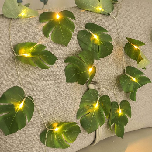 Leaf String Light Creative Shape Create Atmosphere Led Fairy Curtain ...