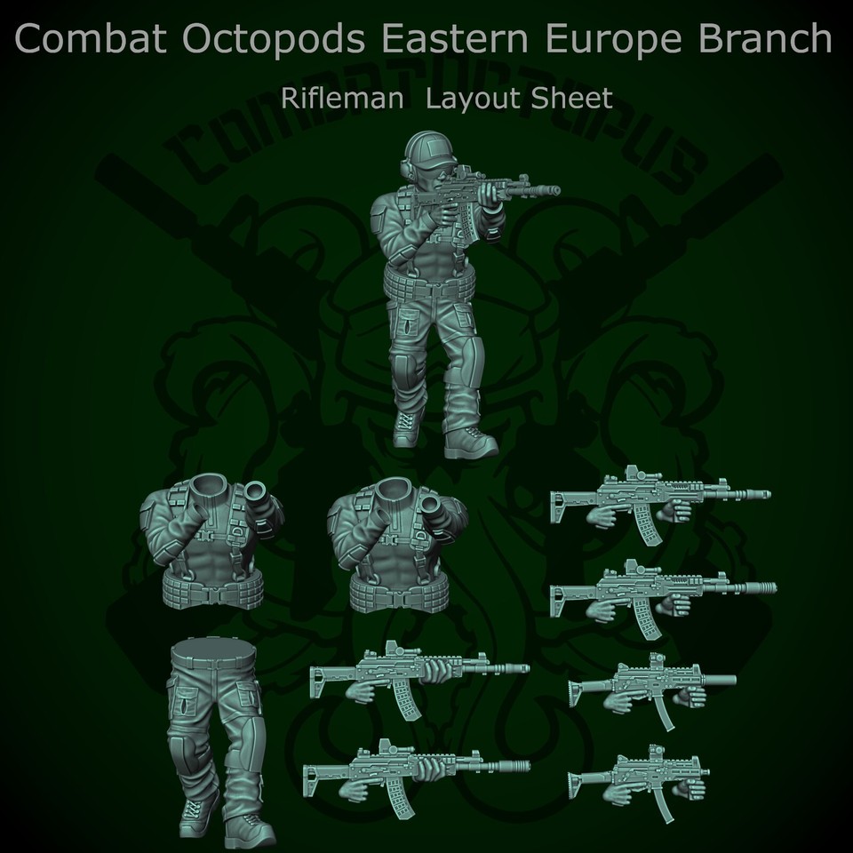 Combat Octopus Modern Miniature Eastern Private Military Contractors ...