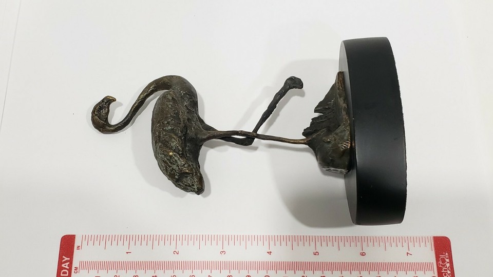 PRIMO CONTI LISTED ITALIAN ARTIST BRONZE SCULPTURE, FLAMINGO BIRD | eBay