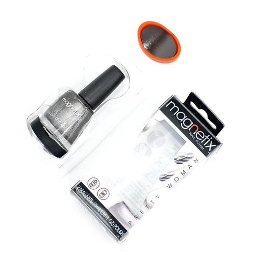 Magnetix Pretty Woman Nail Polish ~ Silver ~ Full Size (New/In Box) | eBay