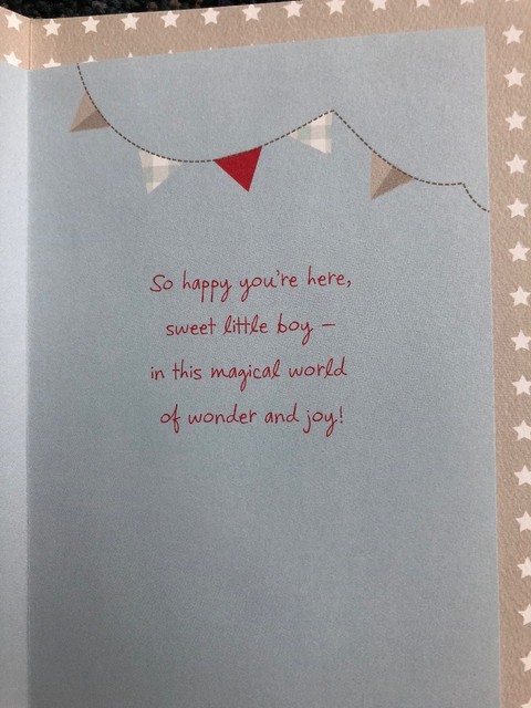 Disney Mickey Mouse Congratulations Baby Boy Birth Greeting Card for ...