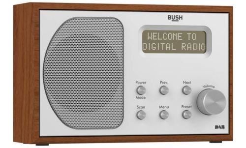 Bush Wooden DAB Radio with LCD and Alarm Portable (Mains + Battery) (A ...