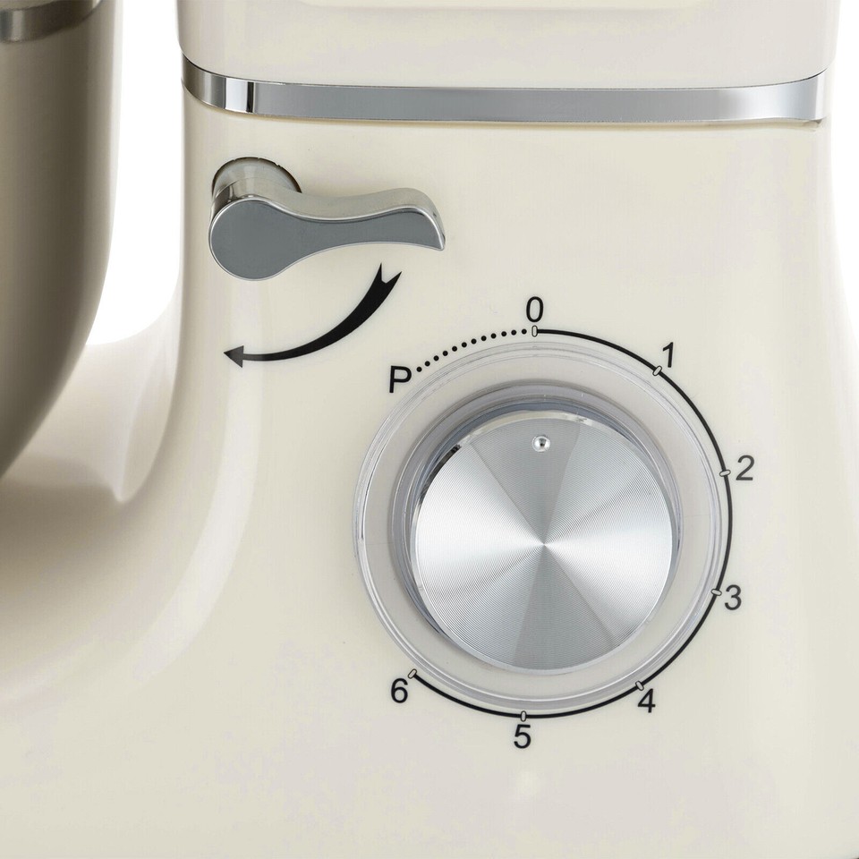 Electric Food Mixer 6+1 Speed 6.5Qt Electric Dough Mixer Processor ...