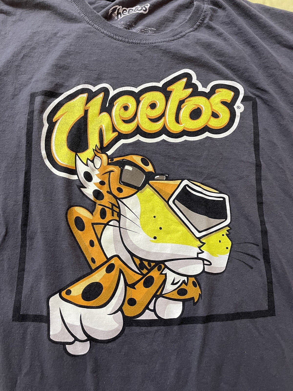Mens cheetos chester cheetah gray short sleeved graph… - Gem