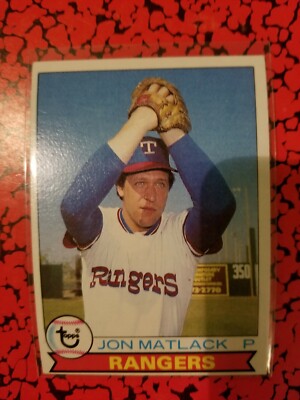 1979 Topps Texas Rangers Baseball Card #315 Jon Matlack - NM | eBay