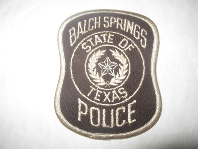 BALCH SPRINGS TEXAS POLICE PATCH (VERSION FOUR) | eBay