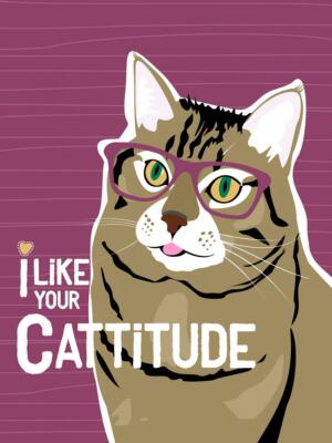 I Like Your Cattitude - Katze 60x80 Kunstdruck Poster Plakat Bild | eBay