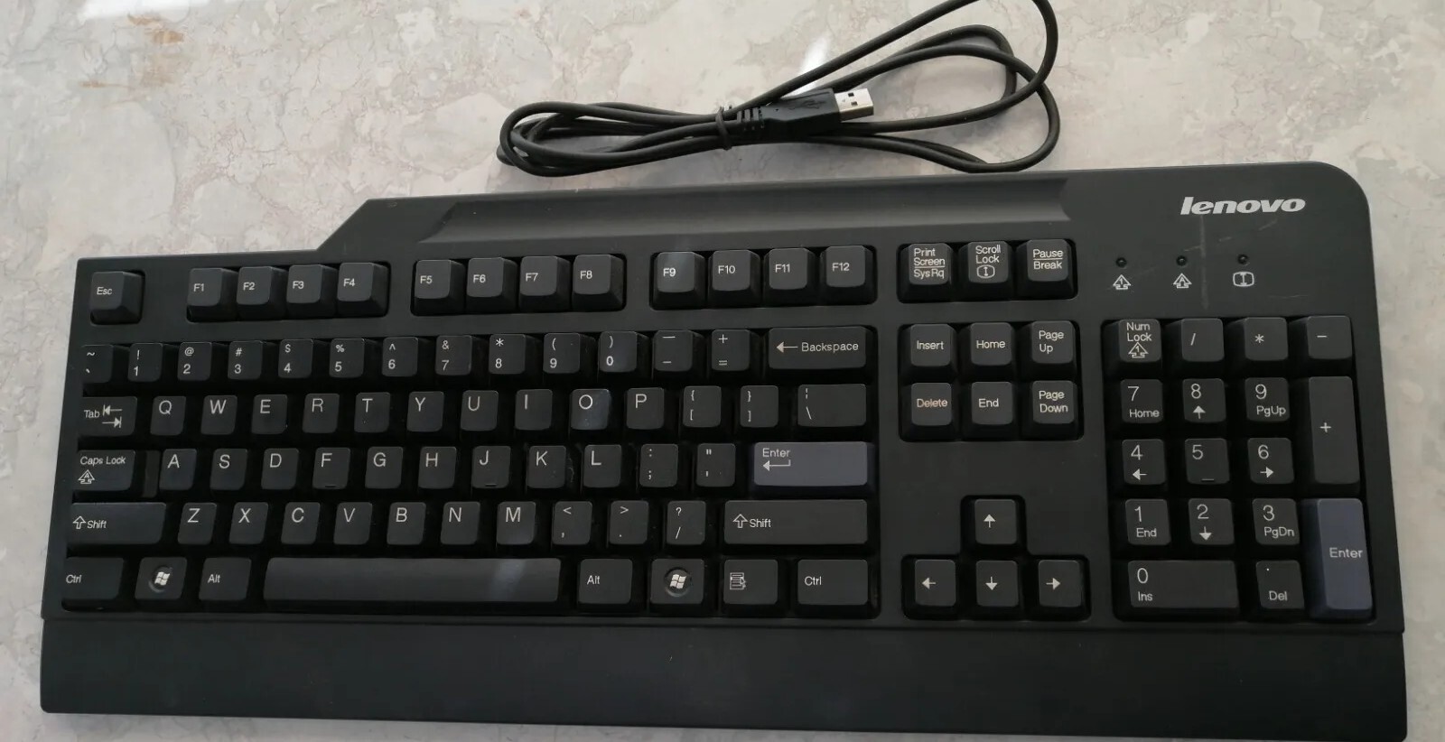 Lenovo USB Keyboard,. Full Size 104-Key, Black. never used Condition | eBay