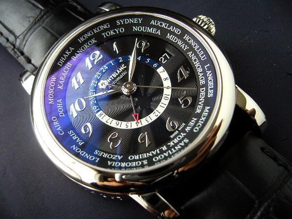 mont blanc World Time & GMT watch men TO184869 | eBay
