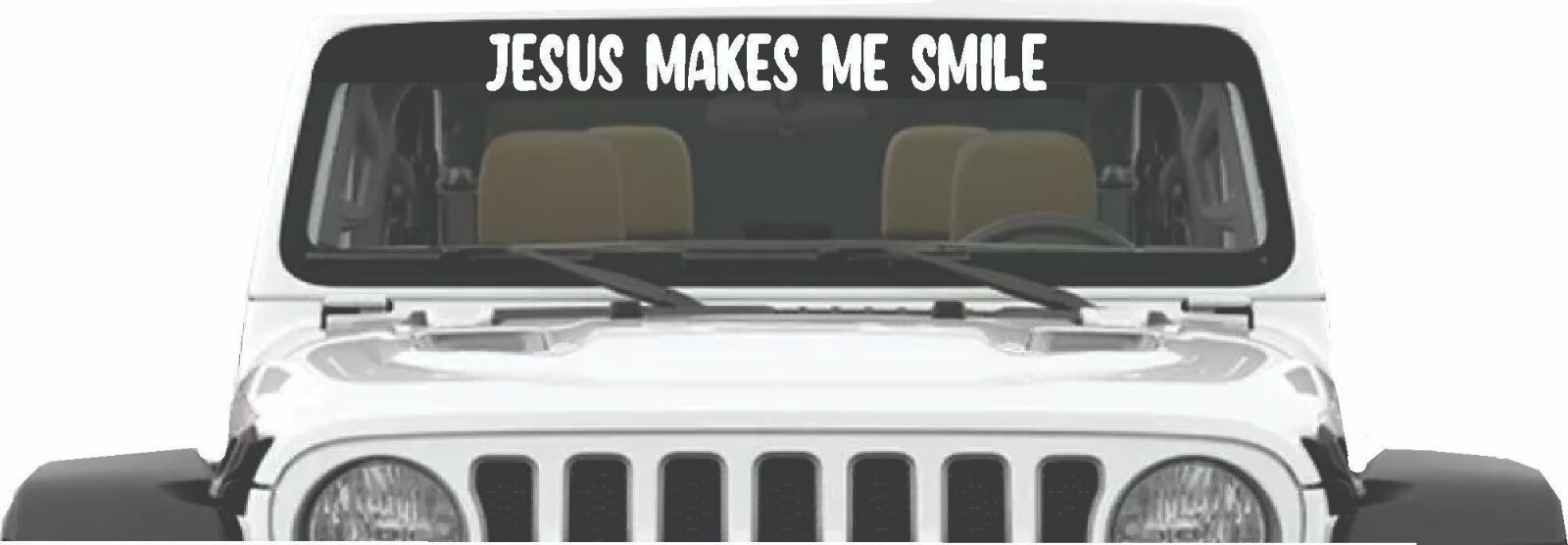 Jesus Makes Me Smile Decal Sticker Faith Christian Church Pray Prayer ...