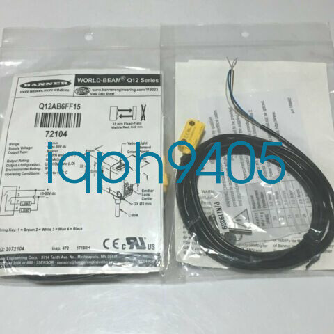 Fit For BANNER Photoelectric Sensor Q12AB6FF15. | eBay