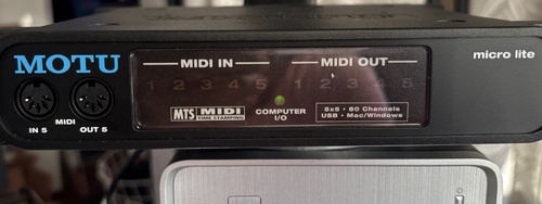 MOTU micro lite 5x5 USB Bus-Powered MIDI Interface MicroLite U248434 | eBay