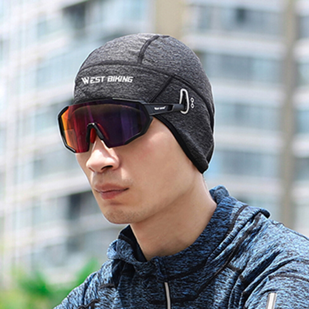 WEST BIKING Cycling Cap Comfortable Motorcycle Inner Cap Headwear (Grey ...