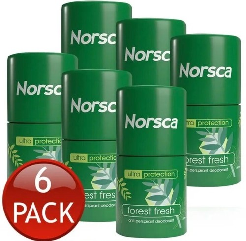 6x Norsca Anti-Perspirant Deodorant Roll On Ultra Protection Forest ...