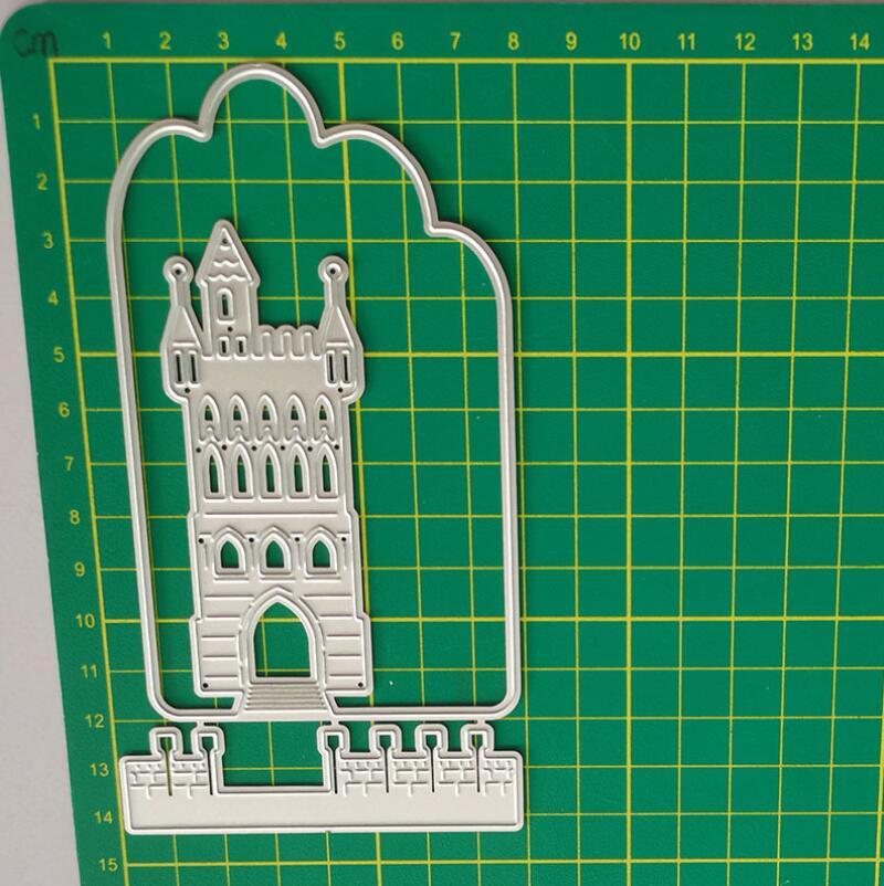 Castle Metal Cutting Dies Scrapbooking Paper Card Decor Craft Embossing ...