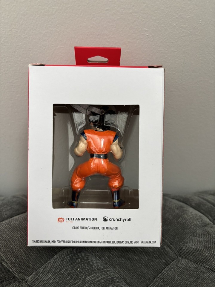 Dragonball Z Goku Christmas Tree Ornament Hallmark Red Box Collectible ...