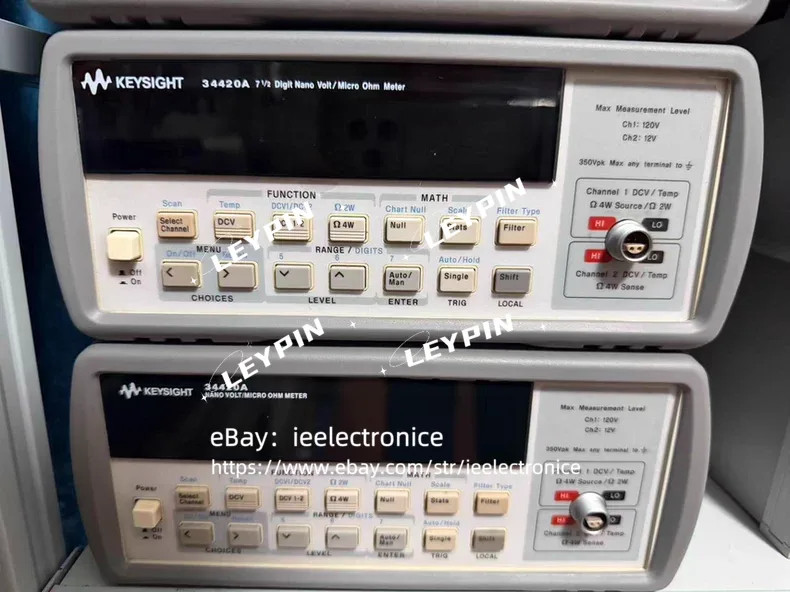 1PCHP Agilent Keysight 34420A 7 1/2 Digit Nano Volt / Micro Ohm Meter ...