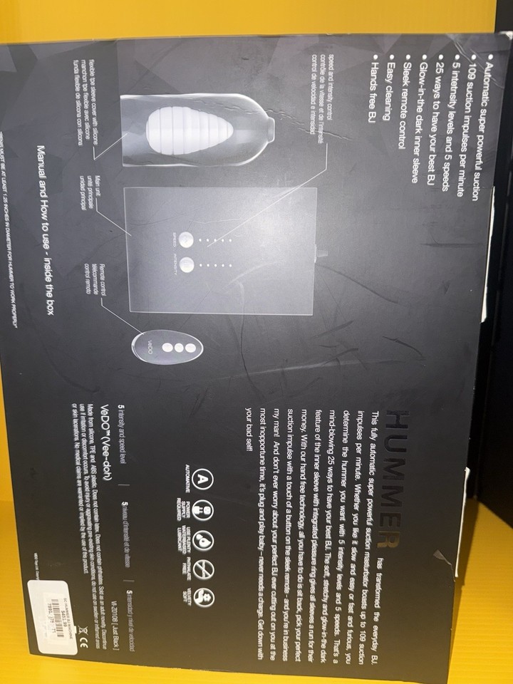 Mind Blowing Top Speed 109 RPMs Vedo Hummer platinum Hands free Bj ...