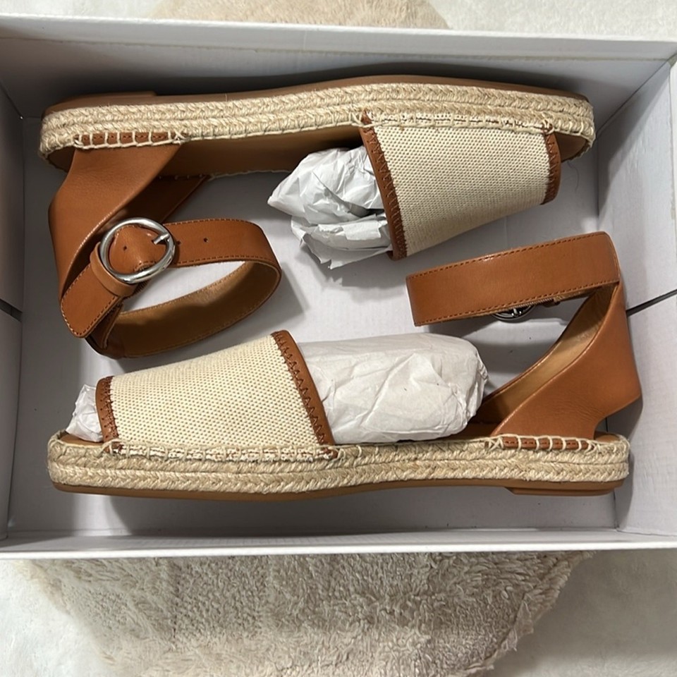 Rag and Bone Anteros Espadrille Peep Toe Flat Sandals Sz 10 | eBay