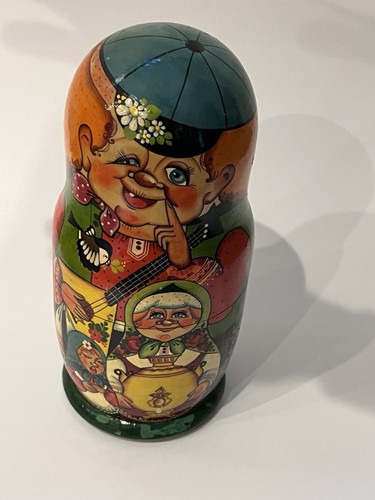 Vintage Matryoshka 10-Pc Nesting Doll Set | eBay