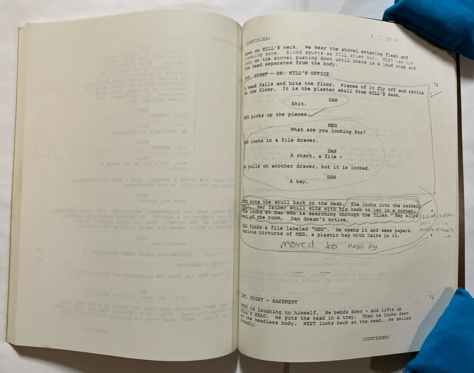 HP Lovecraft Re-Animator Original Draft Script 1984 Revised Screen Play ...