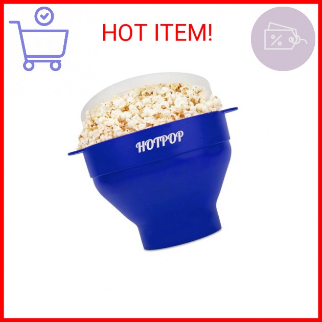 Hotpop Silicone Collapsible Popcorn Popper - Large Microwave Corn ...