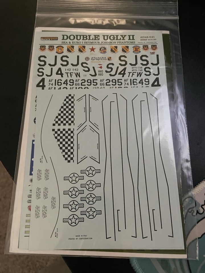 Afterburner Decals 1:48 Scale Double Ugly II, Sea Euro F-4E Phantom II ...