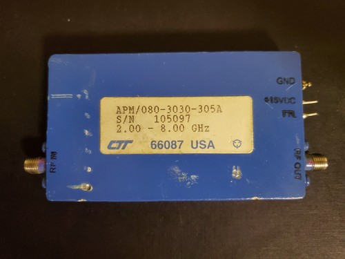 CTT RF Power Amplifier 1W 30dB Gain 2.0 - 8.0GHz APM/080-3030-305A | eBay