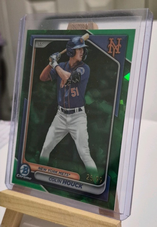 2024 Bowman Chrome Sapphire Prospects Colin Houck Green #'d /99 #BCP ...