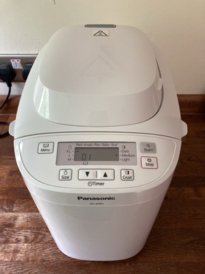 Panasonic SD-2501 White Bread Maker Machine with Crust Control Nut ...