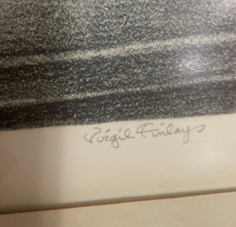Virgil Finlay Lithograph Of Girl Writing In Book Numbered And Signed | eBay