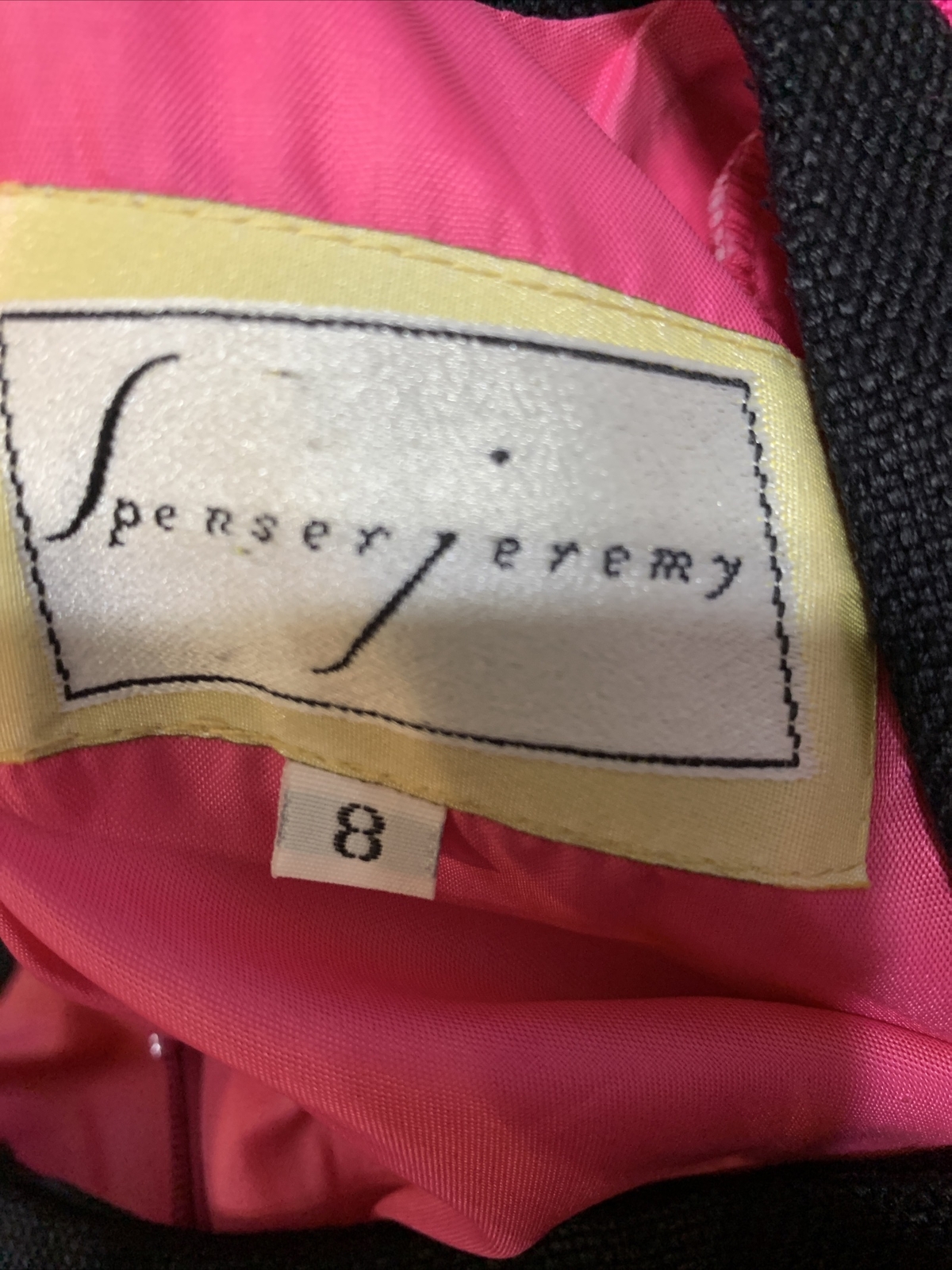 Spenser Jeremy Womens Size 8 Midi Business Career Dress Pink Black ...