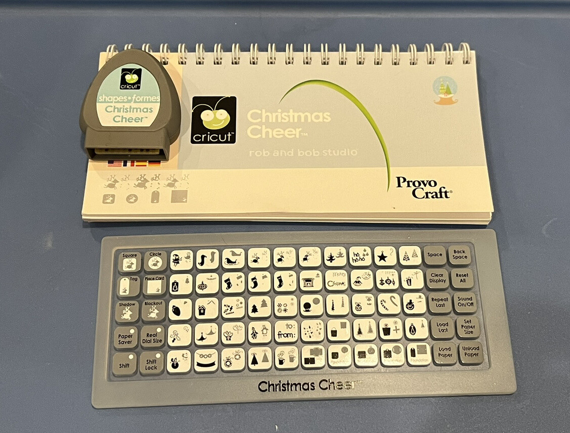 Cricut Provo Craft Cartridge “Christmas Cheer” Used No Box Linked ...