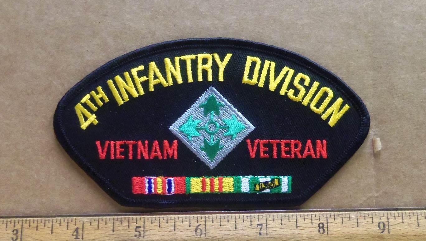 US Army - 4th Infantry Division - Vietnam Veteran Embroidered Patch | eBay