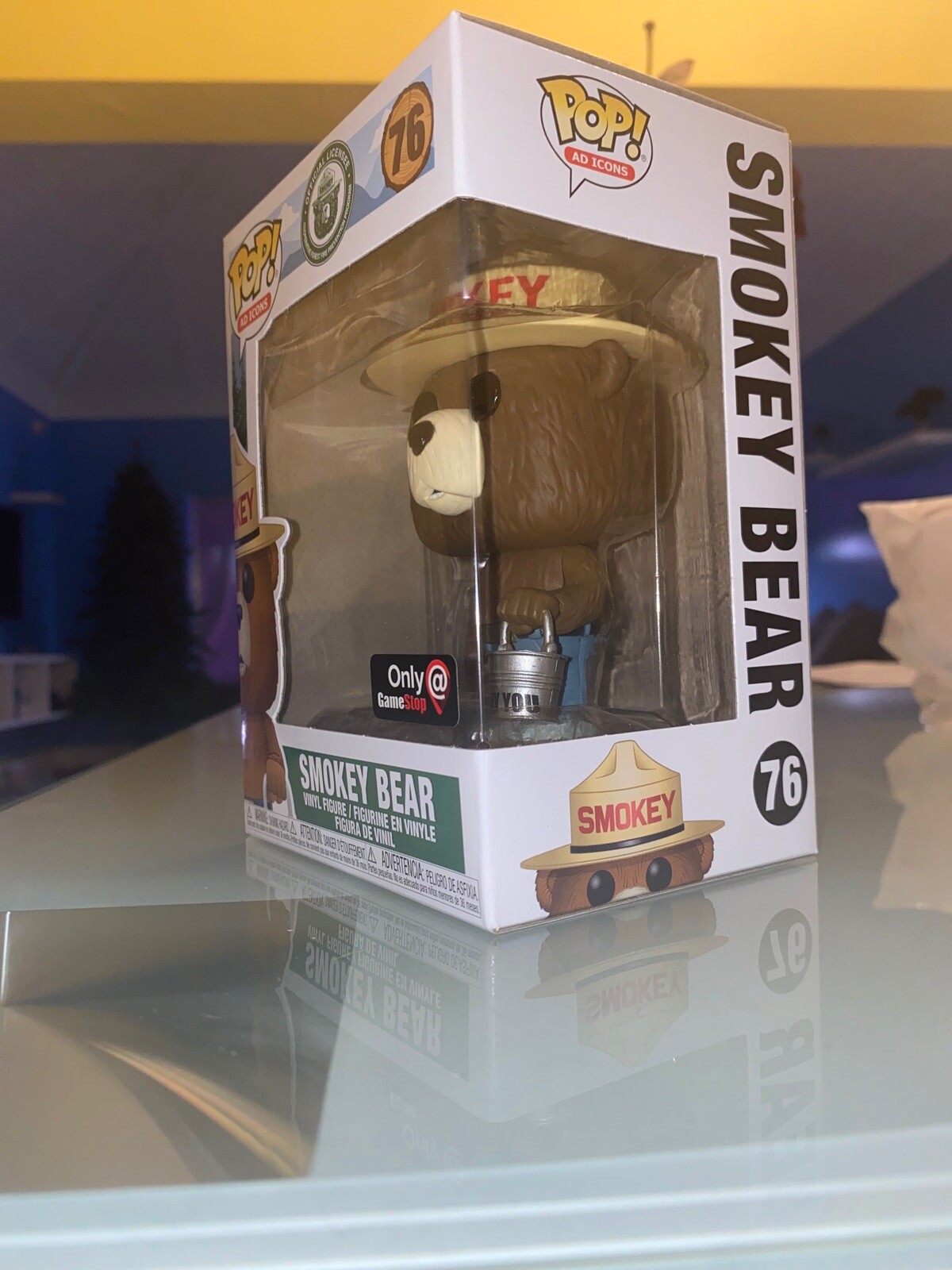 Funko Pop Smokey Bear Ad Icon Water Bucket Exclusive #76 Vinyl Figure ...
