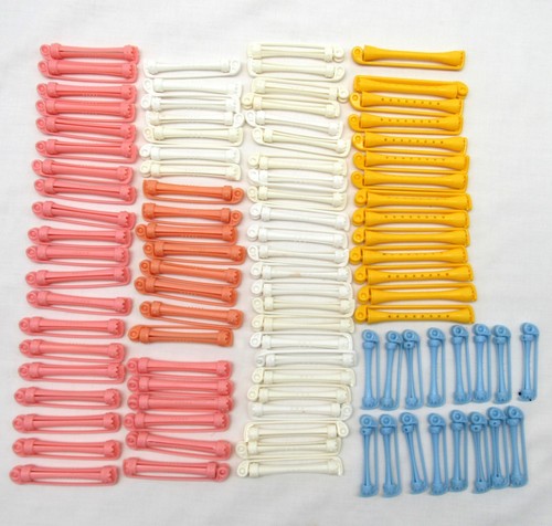 95 Toni Perm Rods Goody swing arm vintage plastic curler rollers lot 4 ...