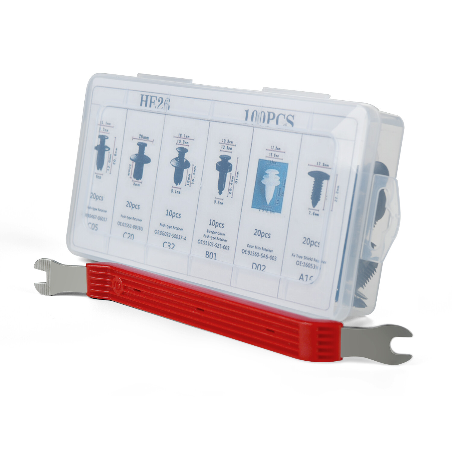 Accessories Clip Trim Car Push Pin Rivet Bumper Door Panel Retainer ...