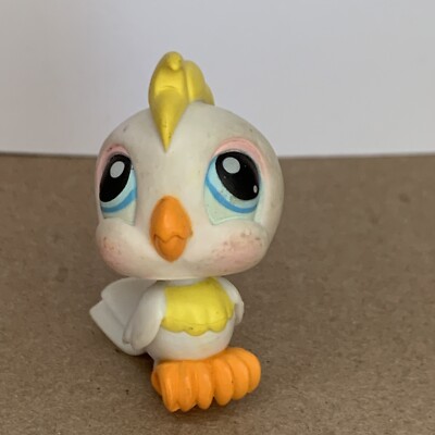 Littlest Pet Shop Bird White & Yellow Cockatoo # 59 Authentic Lps (2006 ...